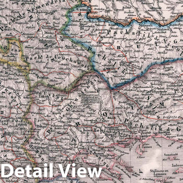 Historic Map : Greece, 1834 47. Carte de l'Empire Ottoman en Europe ...