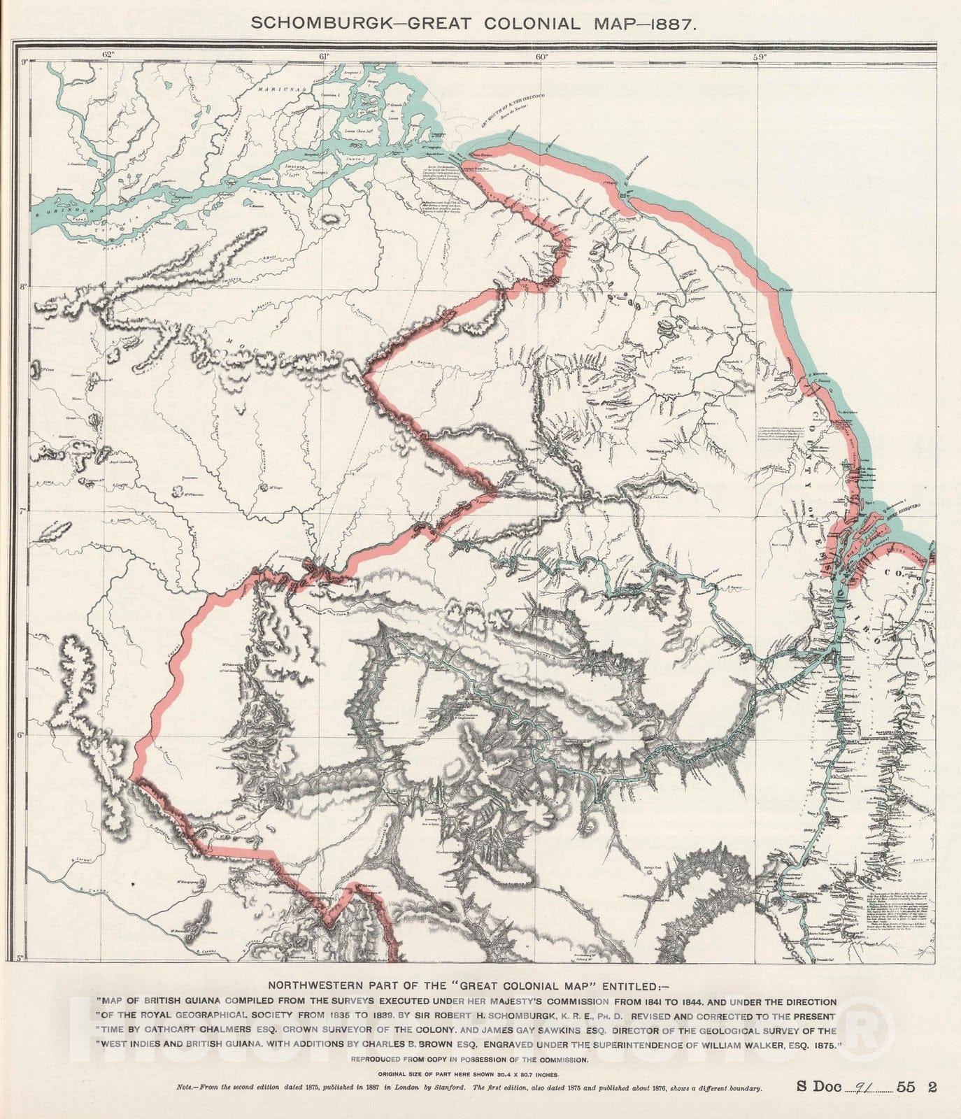 Historic Map : National Atlas - 1875 Part of the Great Colonial Map by ...