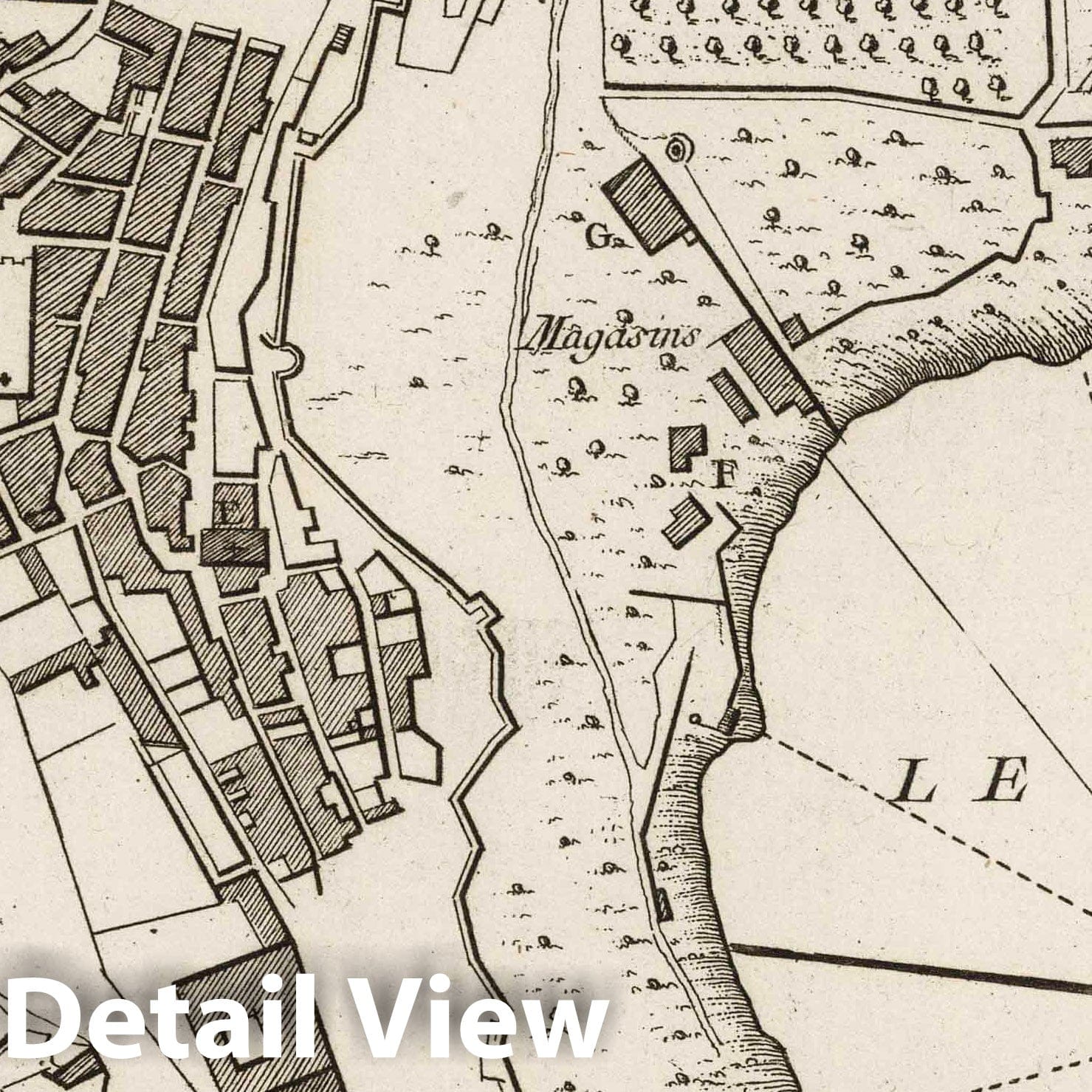 Historic Map : Chart Atlas - 1764 Plan de Monaco - Vintage Wall Art ...