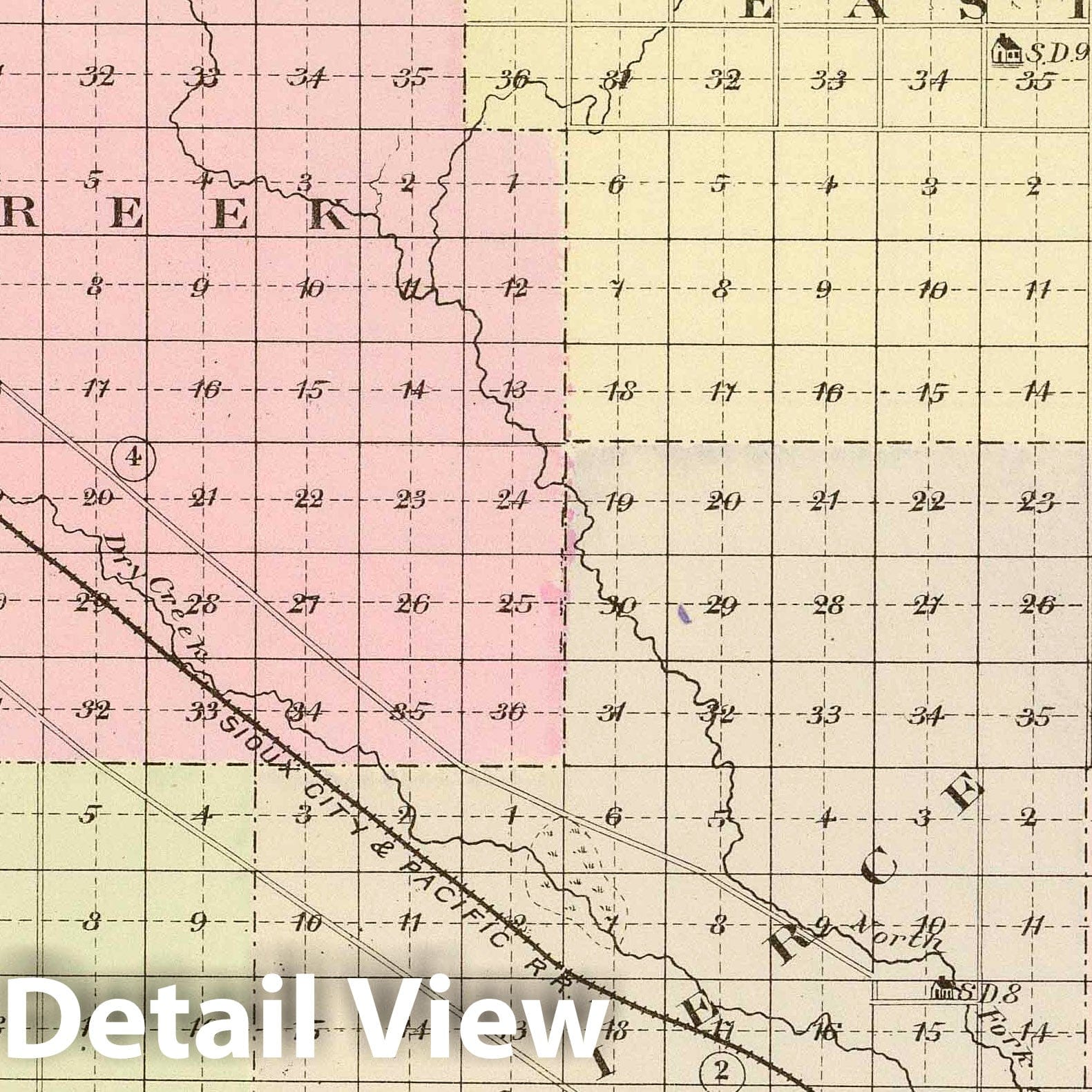 Historic Map : Nebraska, 1885 Pierce Co. , Vintage Wall Art – Historic ...