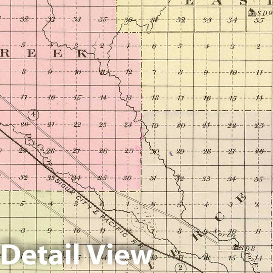 Historic Map : Nebraska, 1885 Pierce Co. , Vintage Wall Art – Historic ...