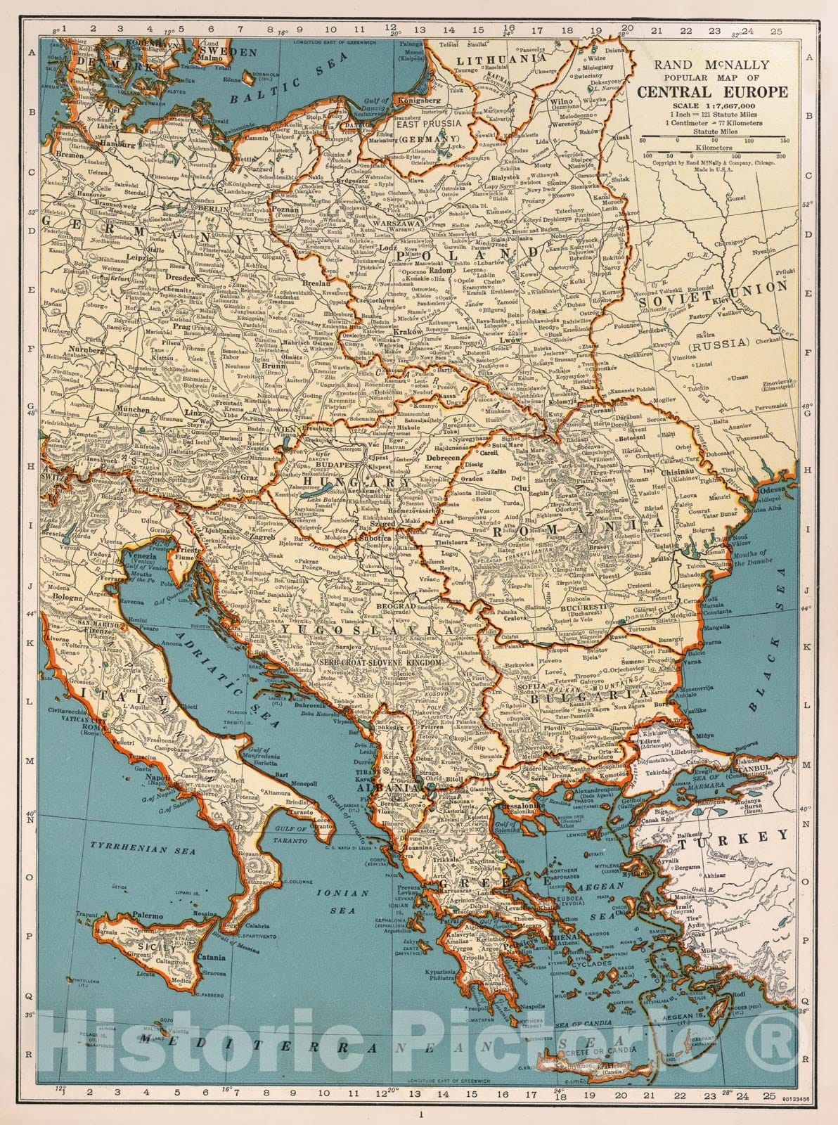 World Atlas Central Europe