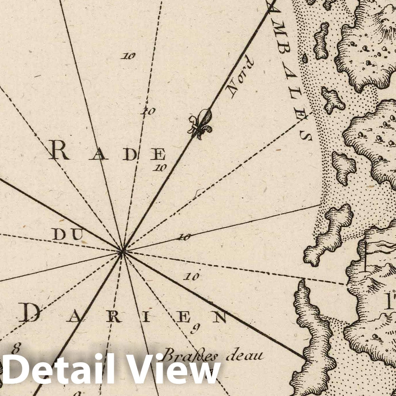 Historic Map : Panama, Caledonia Bay Region (Panama) 1764 Rade du Dari ...