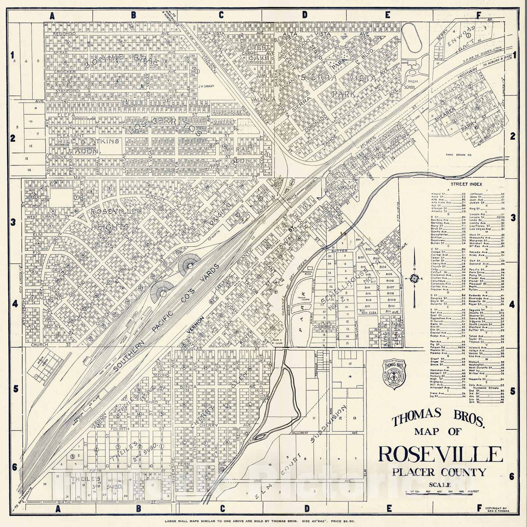 Roseville California Ca Map