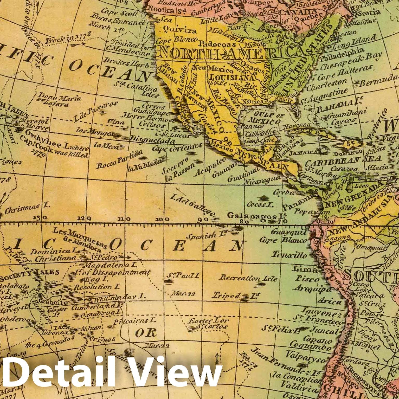 Historic Map : 1811 W. Hemisphere. - Vintage Wall Art – Historic Pictoric