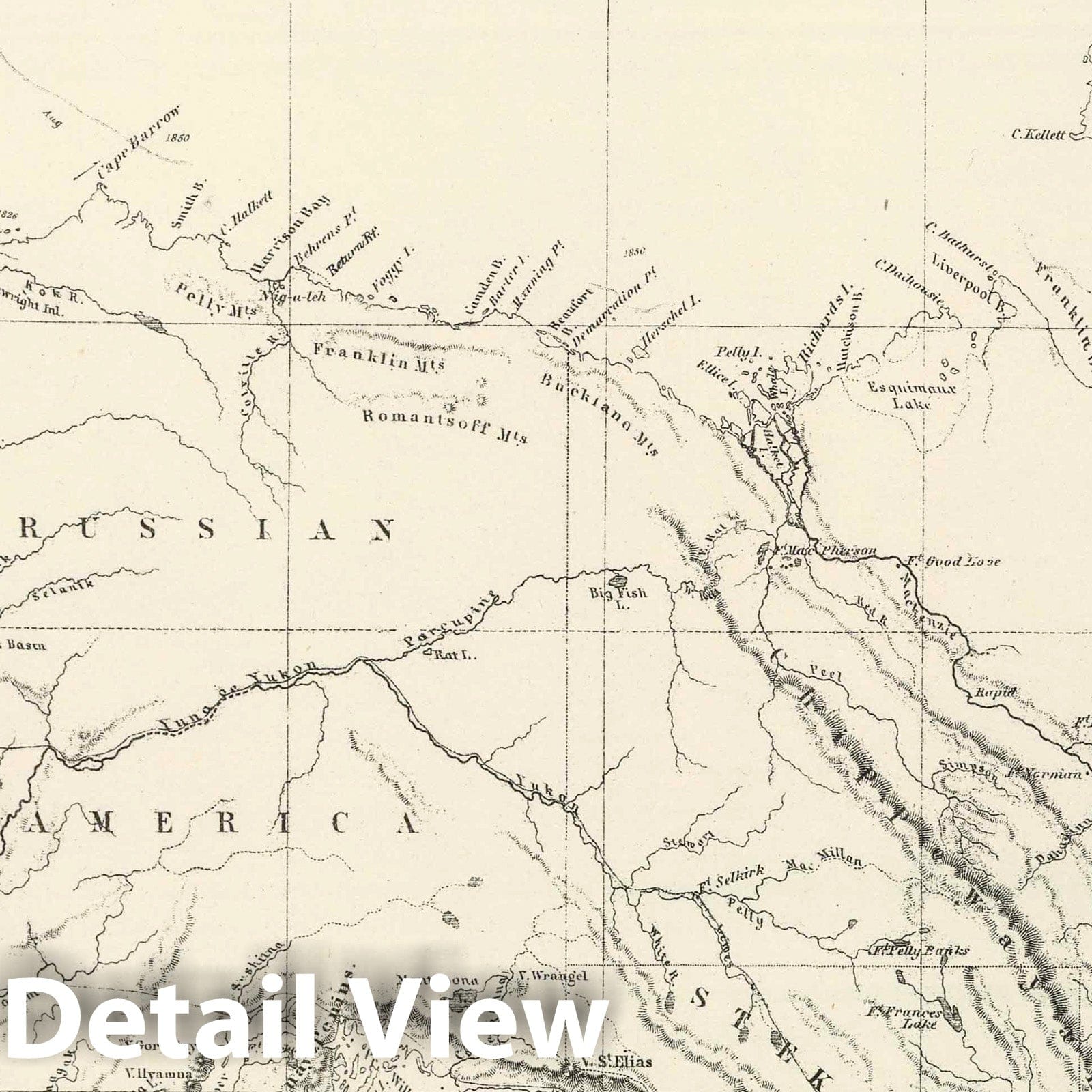 Historic Map : 1863 Chart of the World (portion). - Vintage Wall Art ...