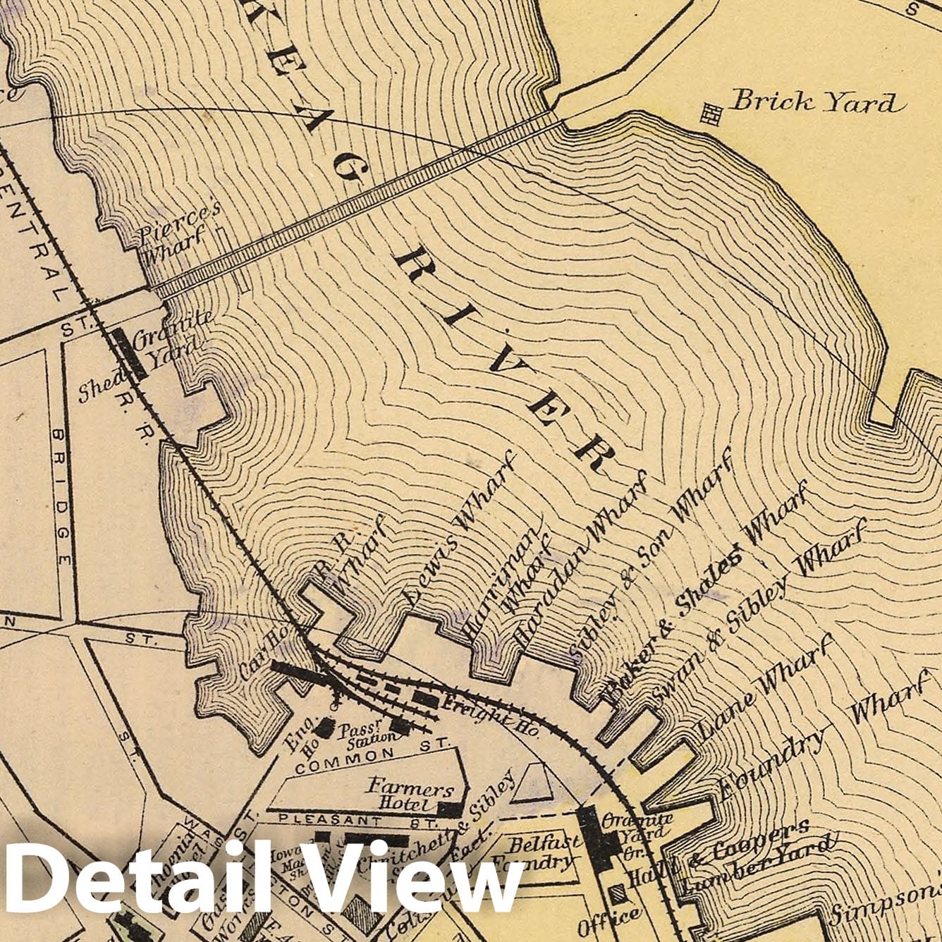 Belfast Maine Map