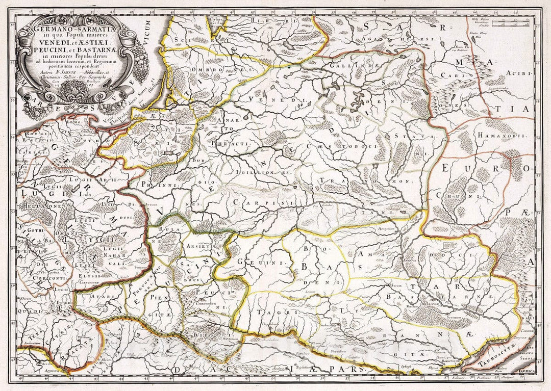 Historic Map : 1703 Sarmatia. - Vintage Wall Art – Historic Pictoric