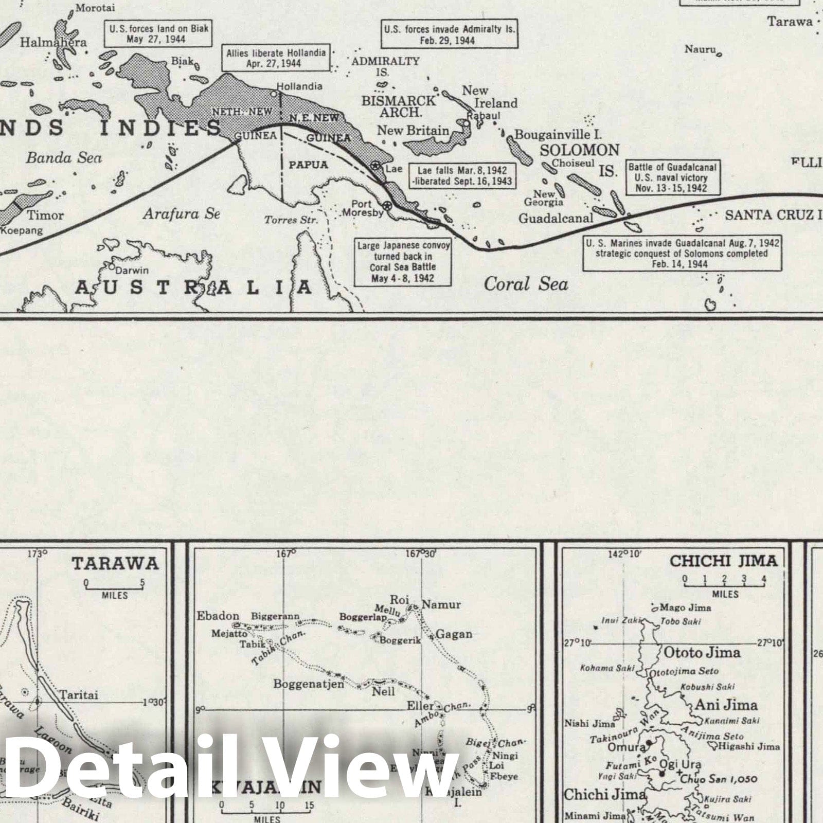 Historic Map : 1948 World War II Maps. - Vintage Wall Art - Historic ...