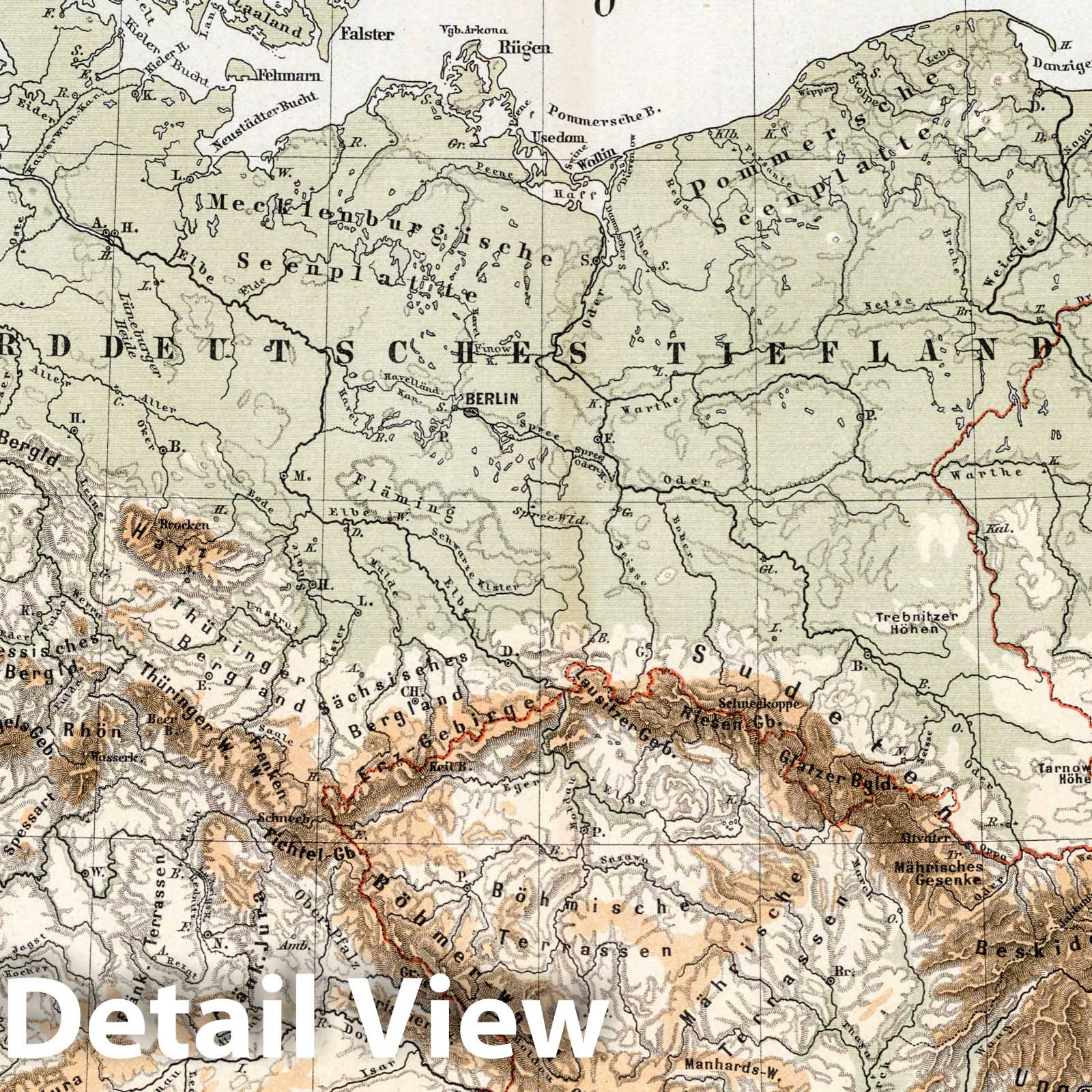 Historic Map : Germany, 1896 Deutsches Reich , Vintage Wall Art ...