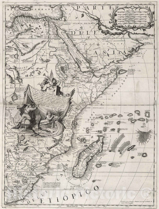 Historic Map : 1693 Africa (eastern sheet). - Vintage Wall Art ...