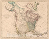 Historic Map : 1794 North America. - Vintage Wall Art - Historic Pictoric