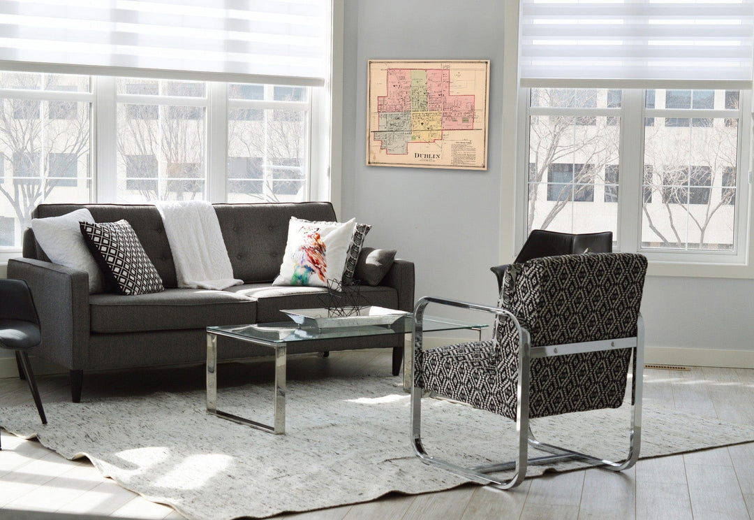 Historic Map : 1874 Dublin, Wayne County, Indiana. - Vintage Wall Art ...