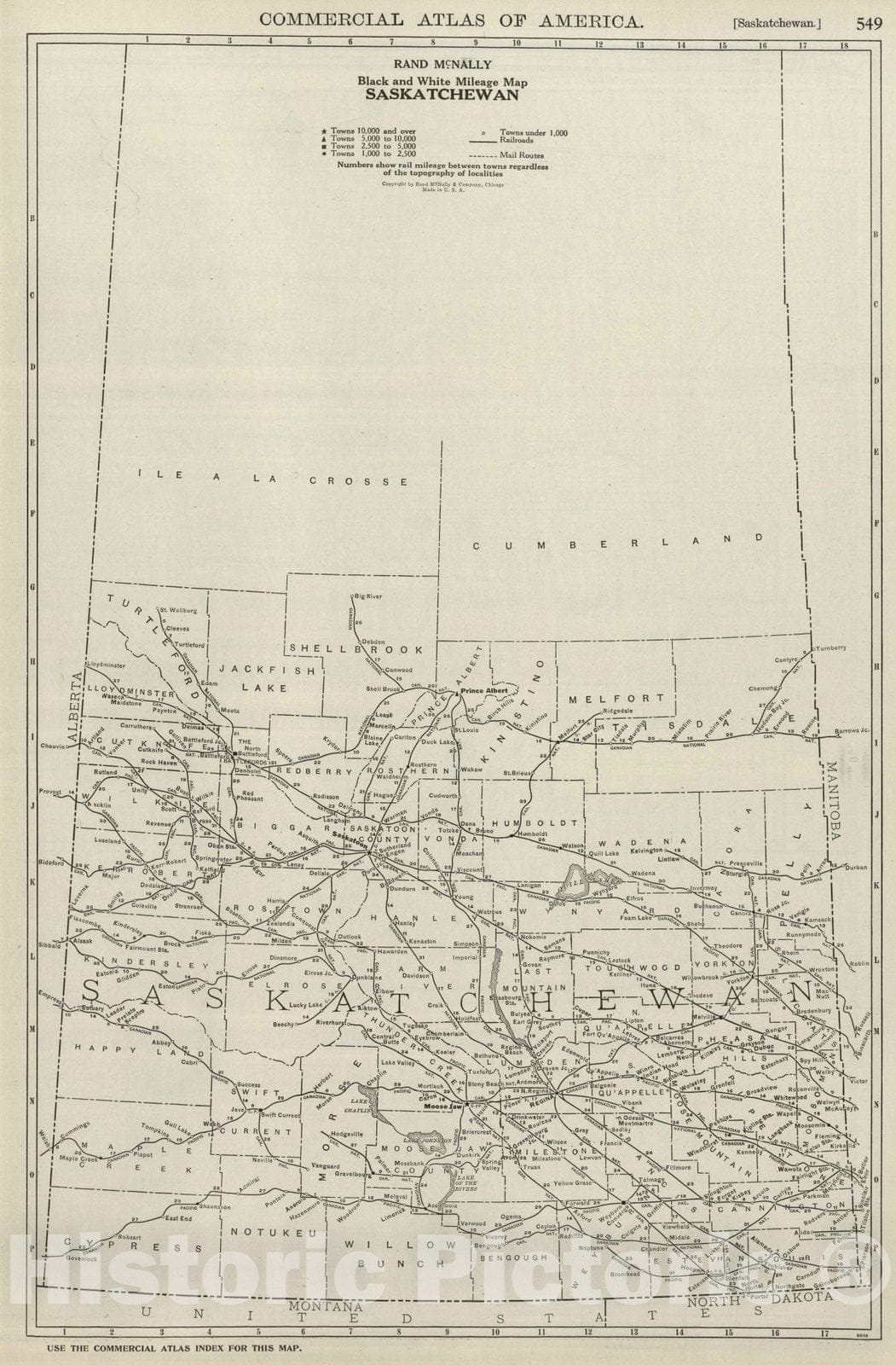 Historic Map : 1924 Saskatchewan. v2 - Vintage Wall Art – Historic Pictoric