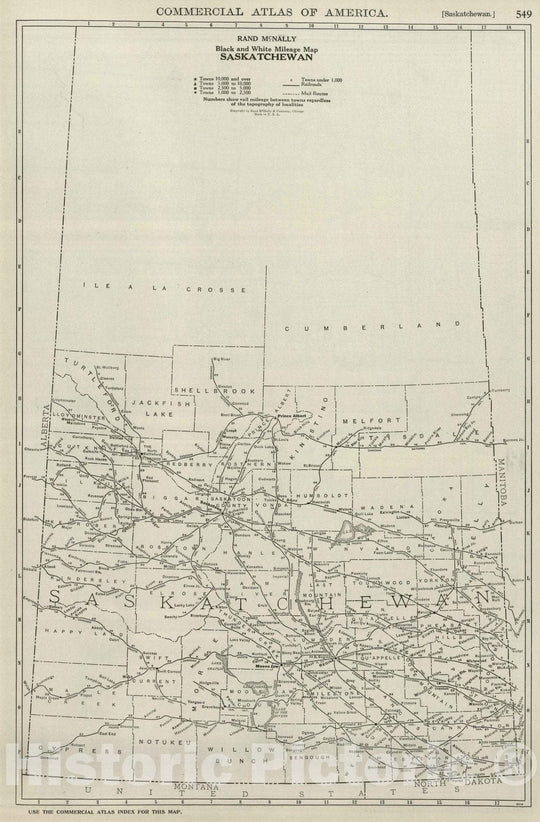 Historic Map : 1924 Saskatchewan. v2 - Vintage Wall Art – Historic Pictoric