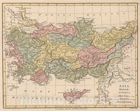 Historic Map : 1815 Asia Minor Antiqua. - Vintage Wall Art – Historic ...