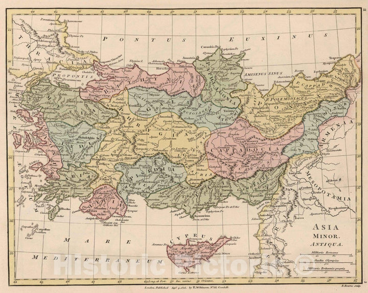 Historic Map : 1815 Asia Minor Antiqua. - Vintage Wall Art – Historic ...