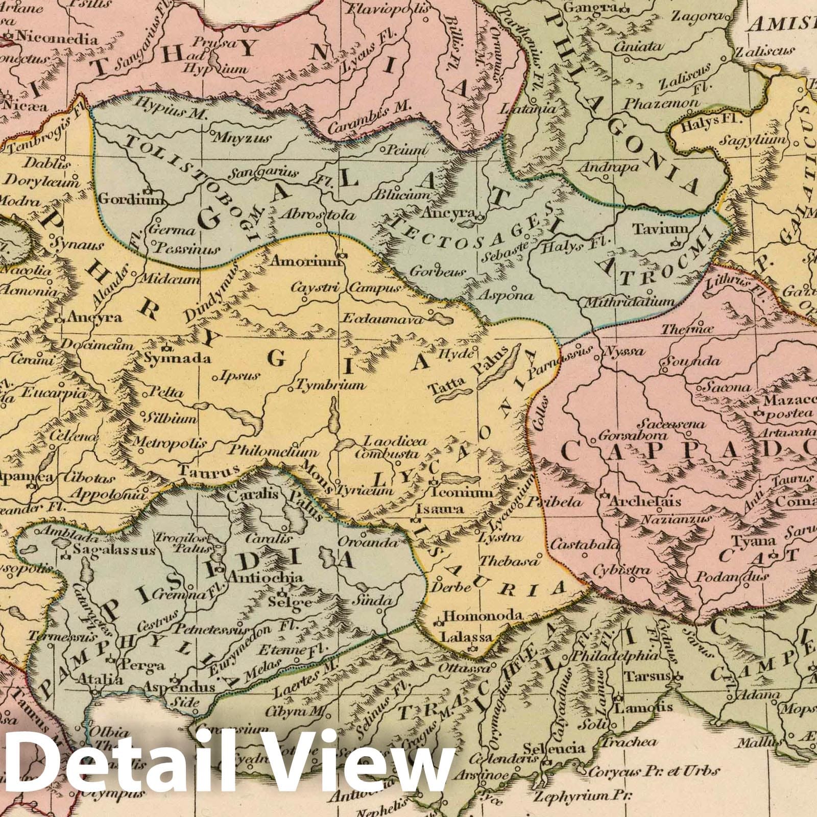 Historic Map : 1815 Asia Minor Antiqua. - Vintage Wall Art - Historic ...