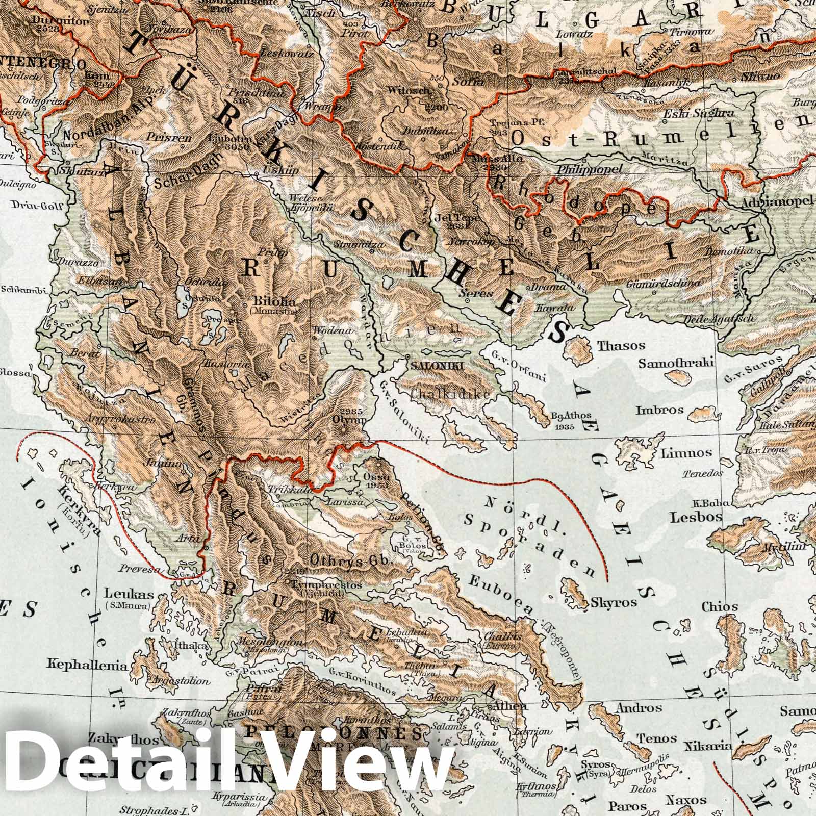 Balkan Peninsula Europe Map