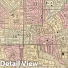 Historic Map : 1880 Baltimore. - Vintage Wall Art - Historic Pictoric