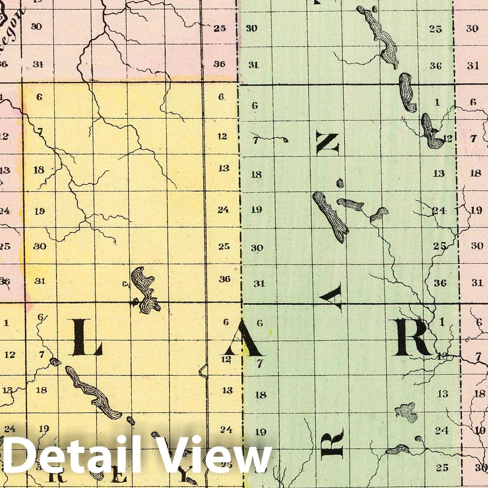 Historic Map : 1873 (Map of Clare County, Michigan) - Vintage Wall Art ...