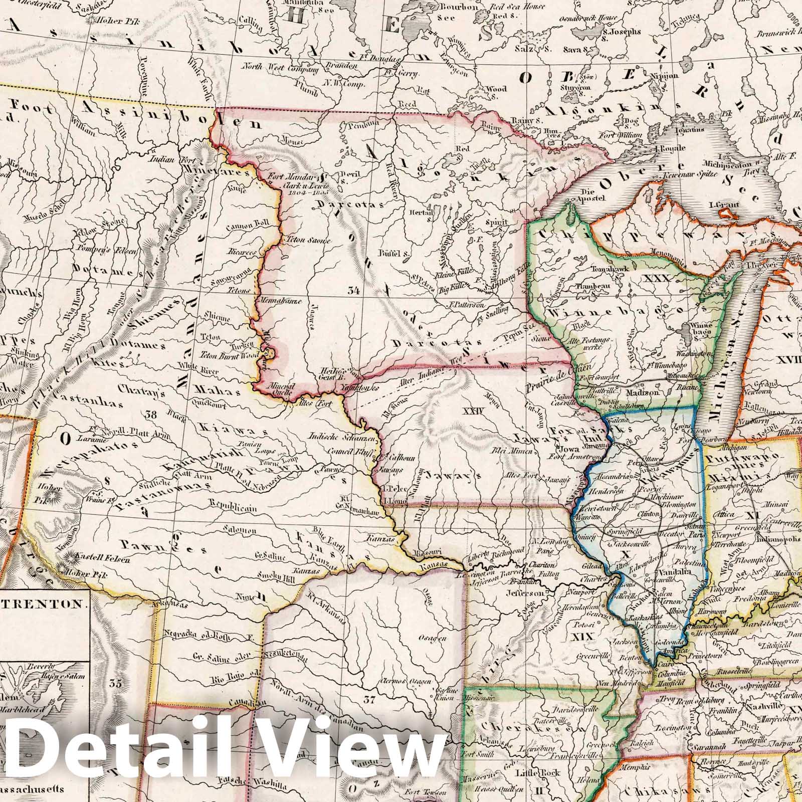 Historic Map : United States, , North America 1854 Vereinigten Staaten ...