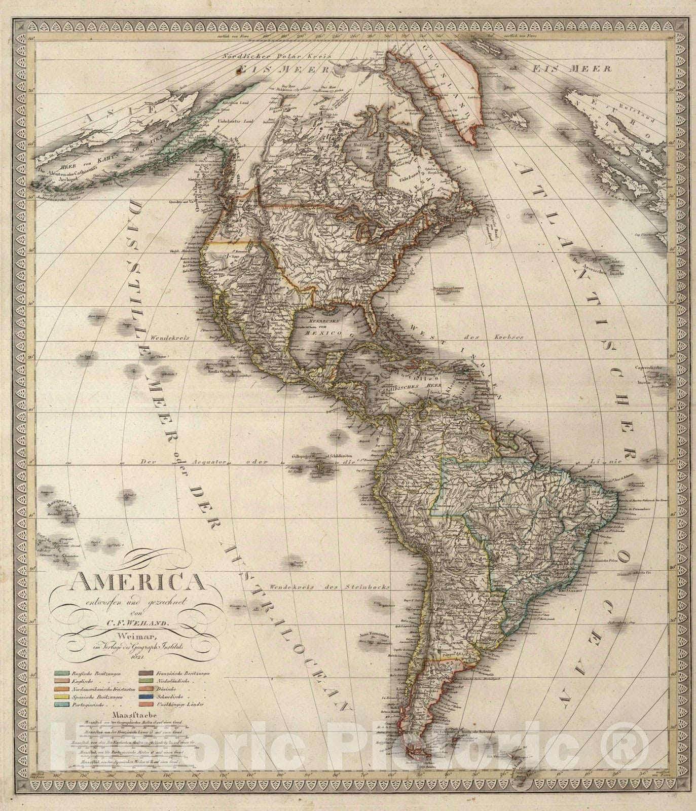 Historic Map : 1821 LV. America. - Vintage Wall Art – Historic Pictoric