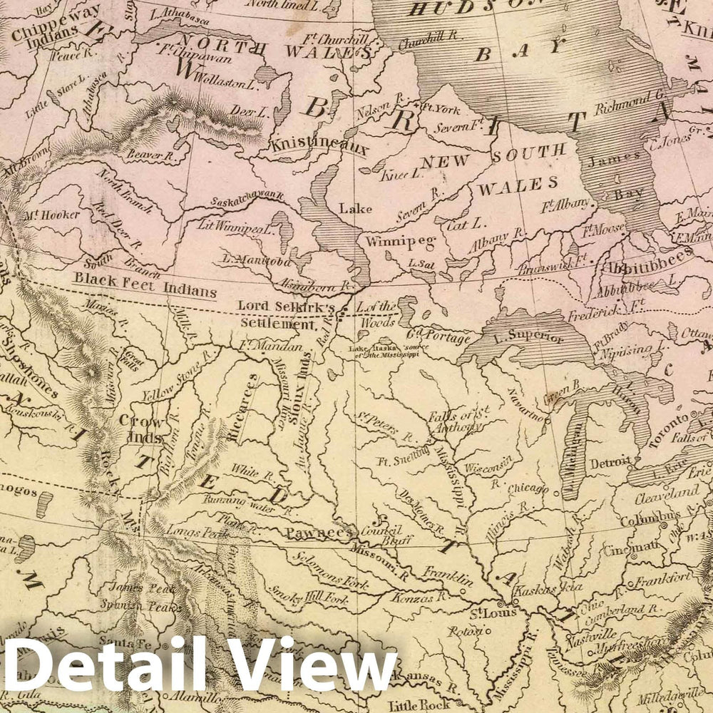 Historic Map : 1848 North America. v2 - Vintage Wall Art – Historic ...