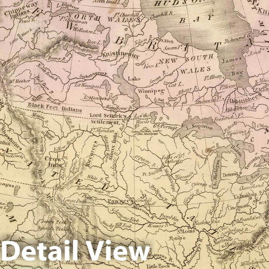 Historic Map : 1848 North America. v2 - Vintage Wall Art – Historic ...