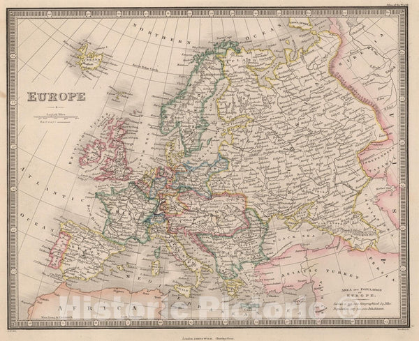 Historic Map : 1864 Europe v3 - Vintage Wall Art – Historic Pictoric