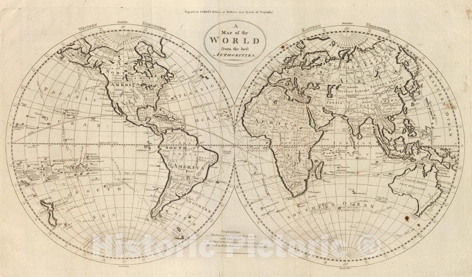 Historic Map : 1811 Map of the World. - Vintage Wall Art - Historic ...