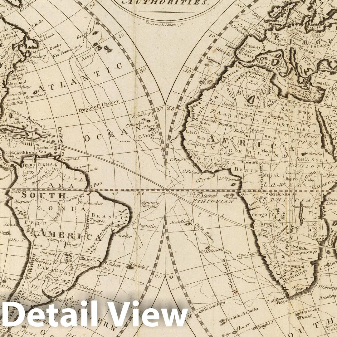 Historic Map : 1811 Map of the World. - Vintage Wall Art – Historic ...