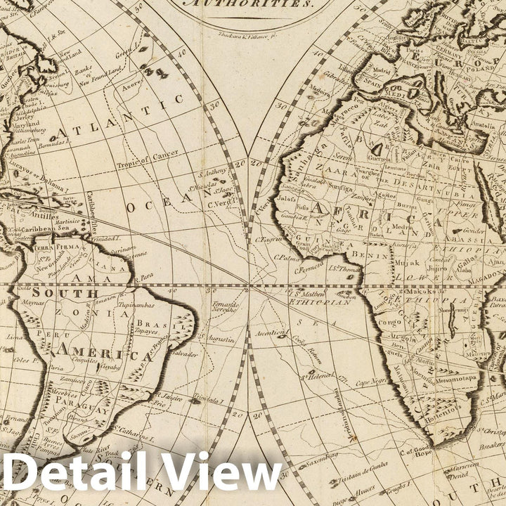 Historic Map : 1811 Map of the World. - Vintage Wall Art – Historic ...