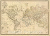 Historic Wall Map : 1849 Terre, Mercator proj. - Vintage Wall Art ...