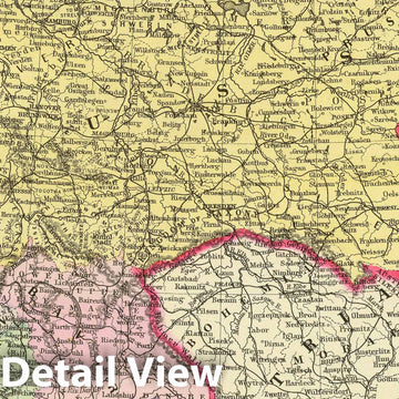 Historic Map : 1890 Prussia, German States. - Vintage Wall Art ...