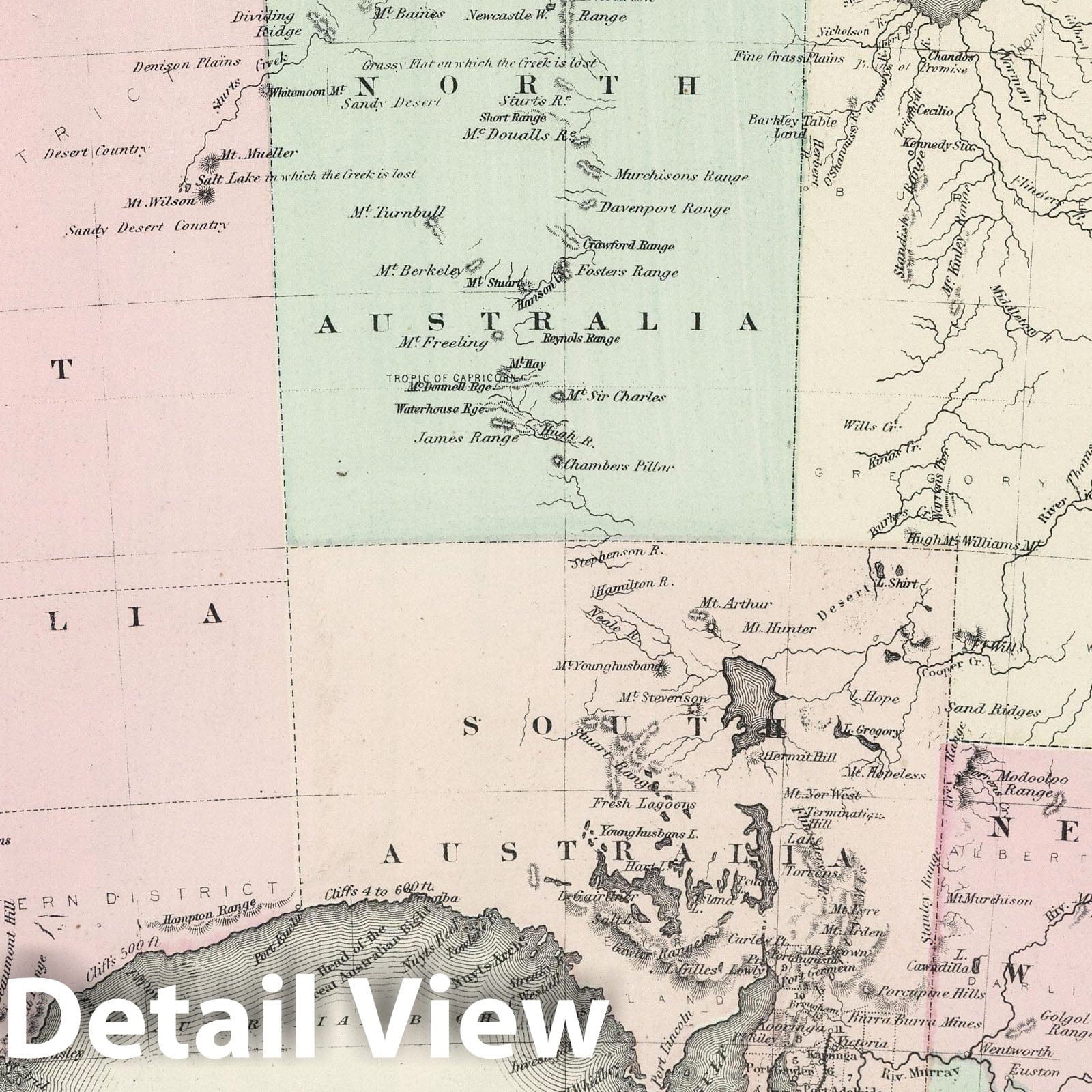 Historic Map : 1878 Australia. - Vintage Wall Art – Historic Pictoric