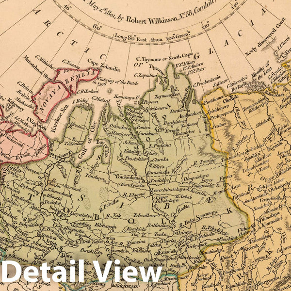 Historic Wall Map : 1801 The Russian Empire in Europe and Asia. v1 - V ...
