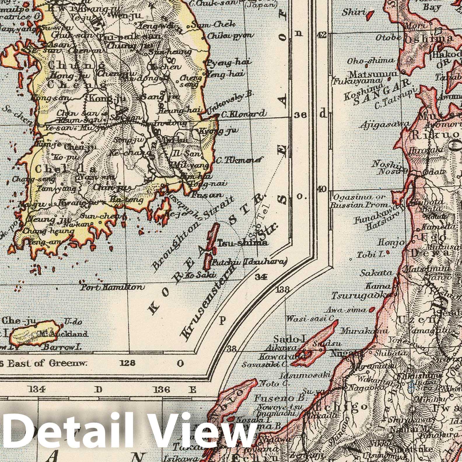 Historic Map : 1906 Islands of Japan. Korea. Formosa. - Vintage Wall A ...