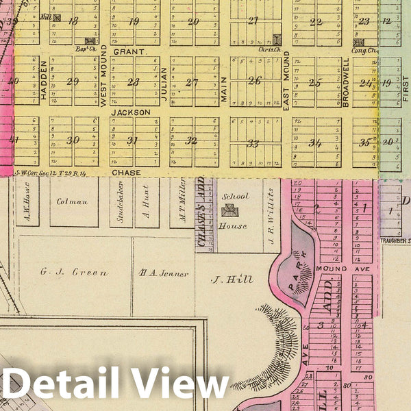Historic Map : 1887 Fredonia, Benedict, Buffalo, Kansas. - Vintage Wal ...