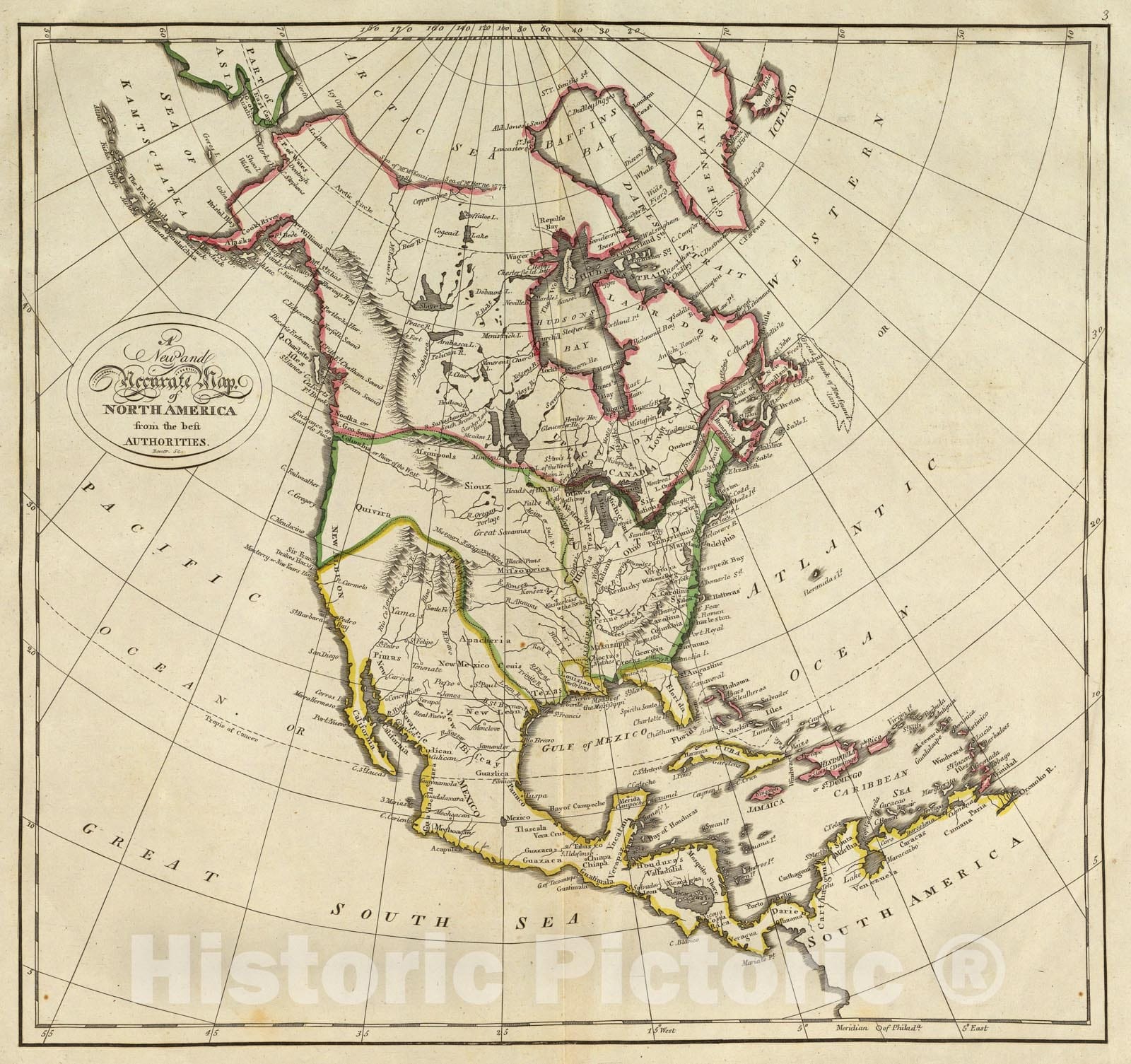 Historic Map - 1814 Map of North America. - Vintage Wall Art – Historic ...