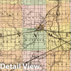 Historic Map : 1873 (Map of Lenawee County, Michigan) - Vintage Wall A ...