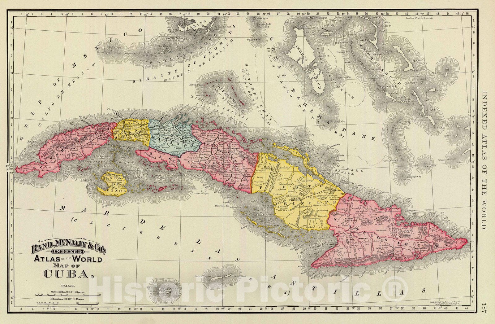 Historic Wall Map : 1897 Cuba. - Vintage Wall Art – Historic Pictoric