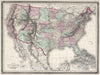 Historic Map : 1874 United States and Territories : Vintage Wall Art ...