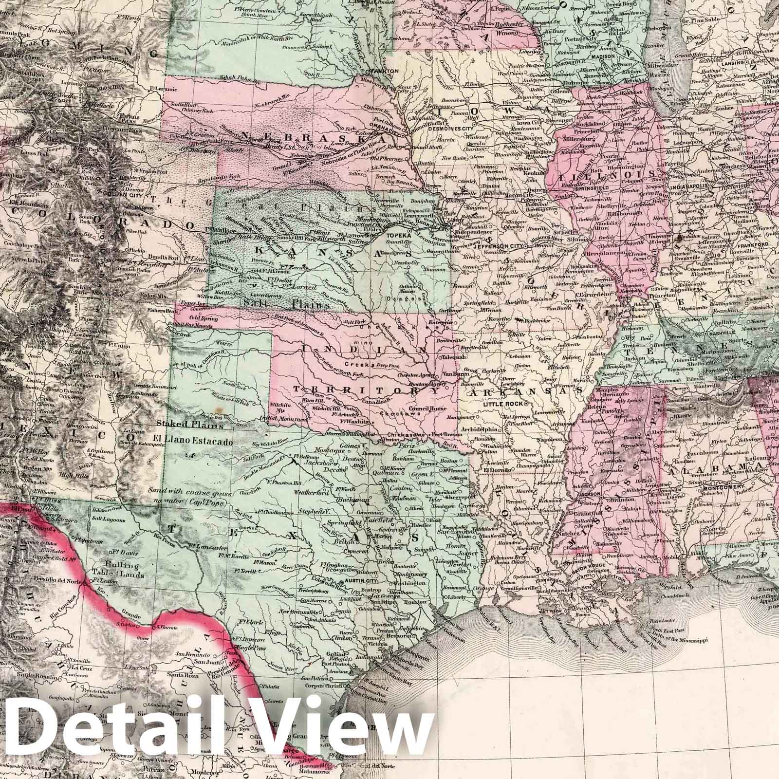 Historic Map : 1874 United States and Territories : Vintage Wall Art ...