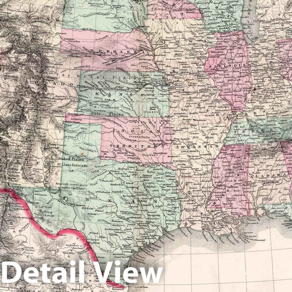 Historic Map : 1874 United States and Territories : Vintage Wall Art ...