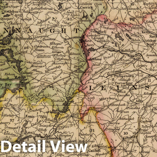 Historic Map : School Atlas - 1814 Ireland - Vintage Wall Art ...
