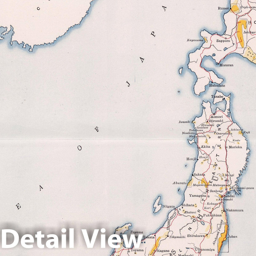 Historic Map : Geologic Atlas - 1913 Japan. Coal Resources of the Worl ...