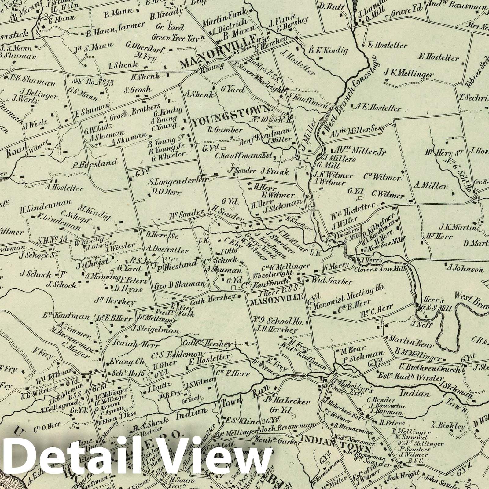 Historical Lancaster Ohio Map