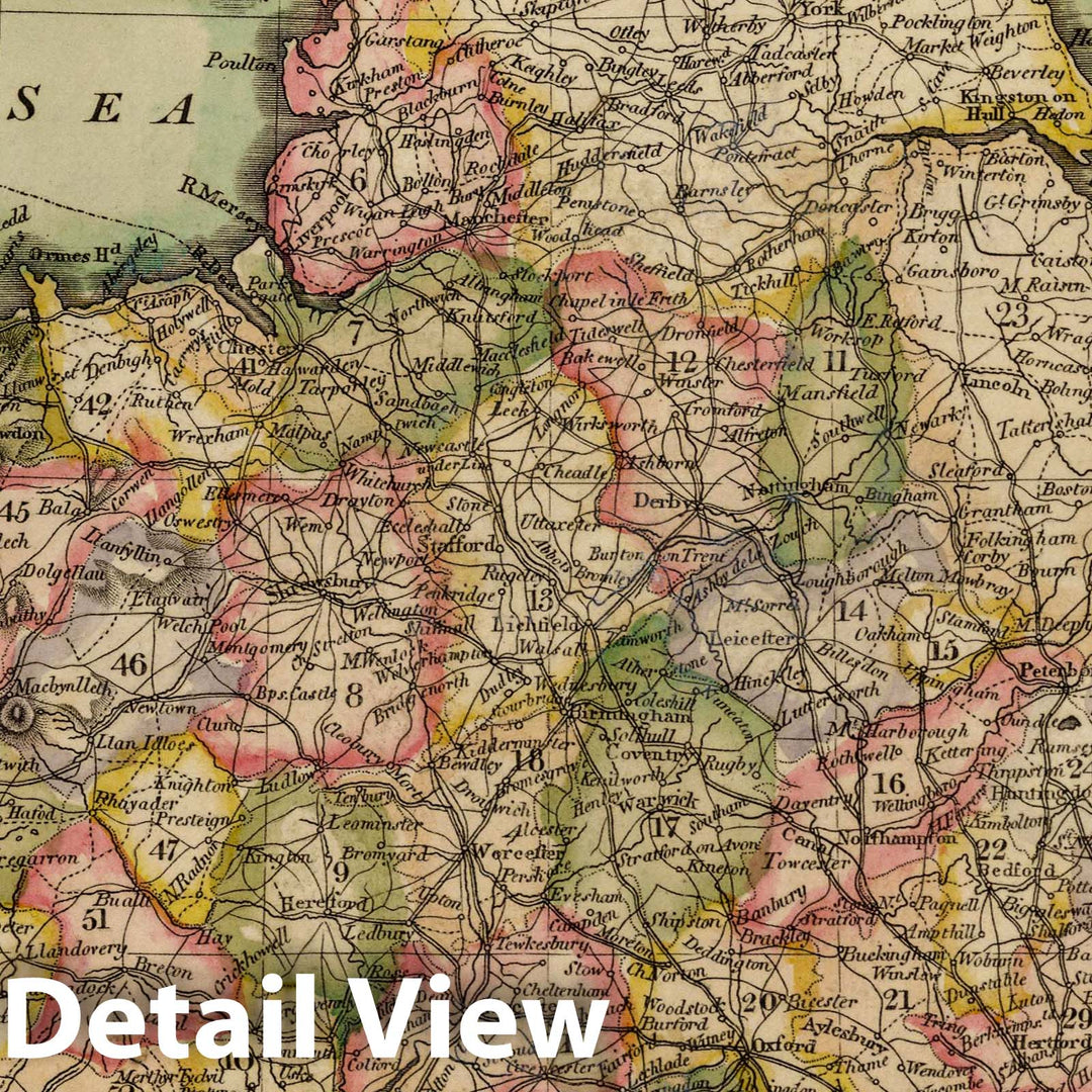 Historic Map : School Atlas - 1814 England And Wales - Vintage Wall Ar ...