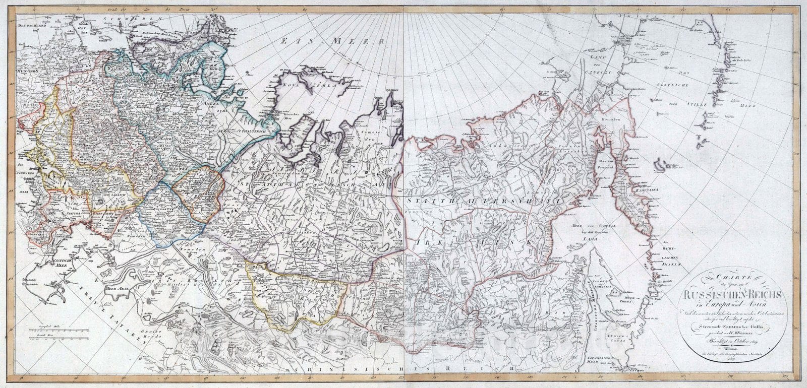 Historic Map : 1817 Composite Map: Russian Empire in Europe and Asia ...